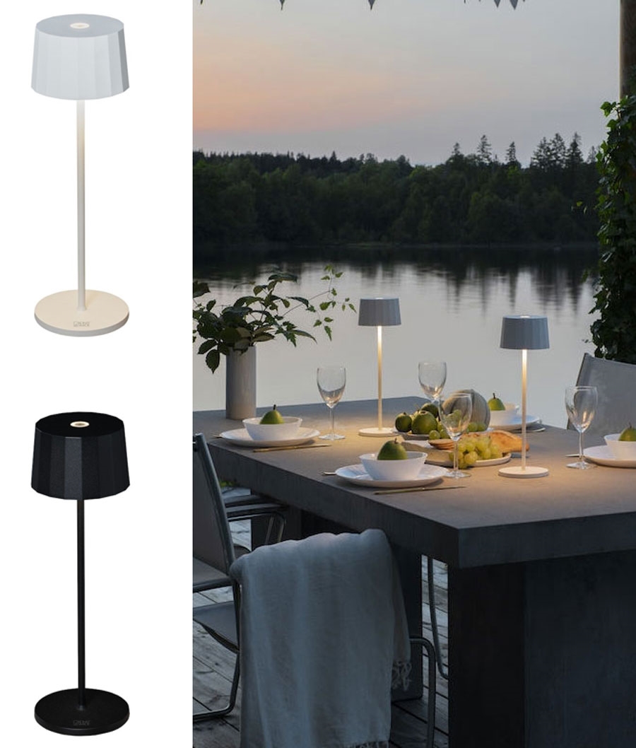 Elegant Portable Table Lamp with Small Shade - Rechargeable Great for ...