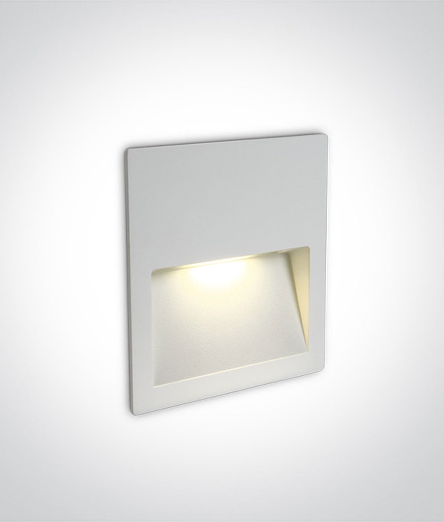One Light 68068A/AN/W ANTHRACITE WALL RECESSED 4W IP65 DARK LIGHT 100-240V