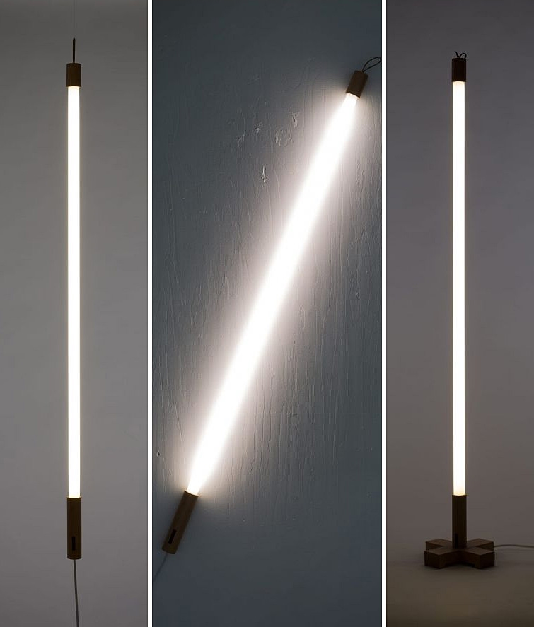 Illuminated Tube - Floor, Wall or Ceiling Mounted L:1400mm