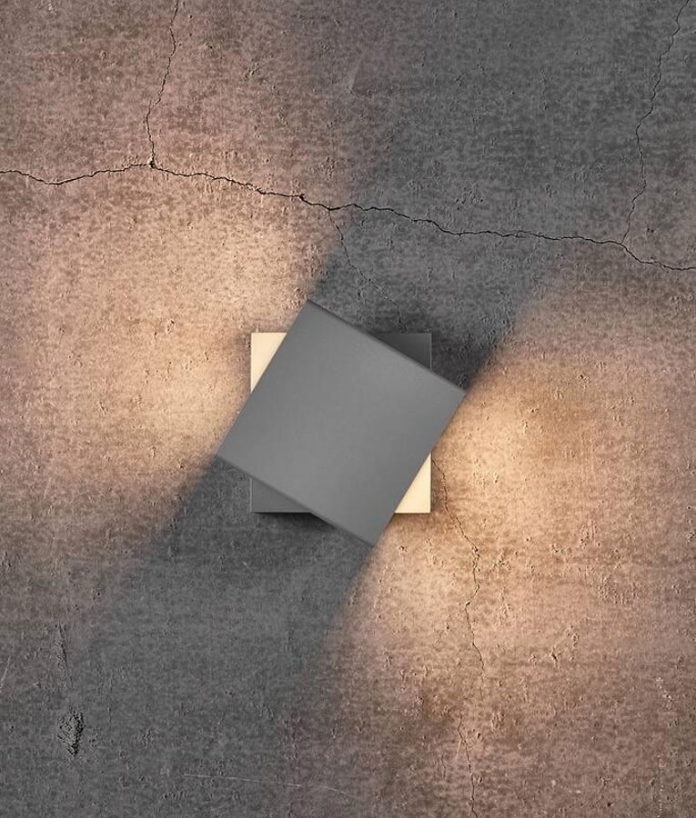 Free Rotation Square LED Outdoor Wall Light IP54 Rated