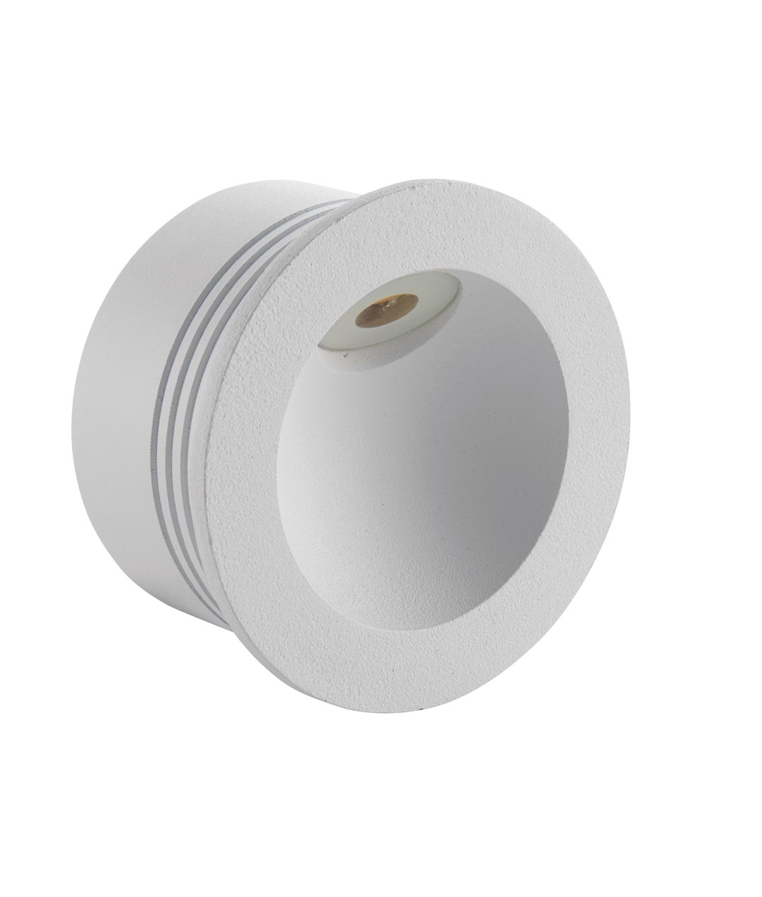 IP65 LED Low Level White Guide Light - 80mm Round Cool White LED