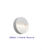 Surface-Mounted LED guide wall light, round or square option 2w or 4w