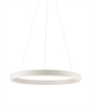 Dimmable Circular Ring LED Pendant - White or Nickel
