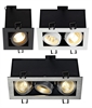 Adjustable Recessed Box GU10 Downlights - Single, Double and Triple - 3 ...