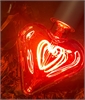 Heart Shape Light Bulb - E27 LED Filament - Red or Smoky Grey