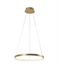 LED Circle Pendant in Gold or Silver Finish - 2 Sizes