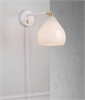 Elegant Glass Wall Light with Built-In Dimmer Switch - Tinted or Opal Glass
