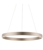 Dimmable Circular Ring LED Pendant - White or Nickel