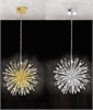 Crystal Explosion Pendant - Gold or Chrome Finish - 2 Sizes