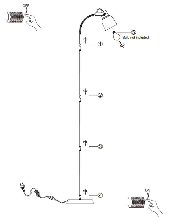 A Practical Floor Standard Lamp for Reading - Fully Adjustable in a ...