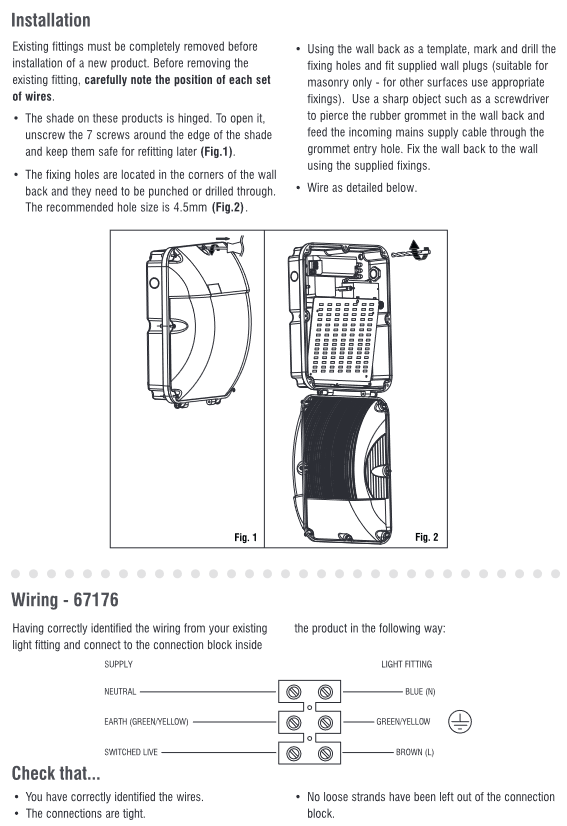 Aluminium IK08 Bulkhead LED Light - 2400 Lumen Ideal replacement for ...